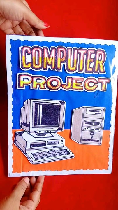 Computer project file craft (Front cover craft) #shorts #shortvideo # ...