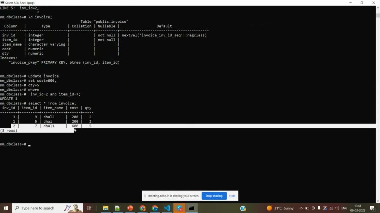 PostgreSQL- Part 1 - Update and Delete with Exists - YouTube