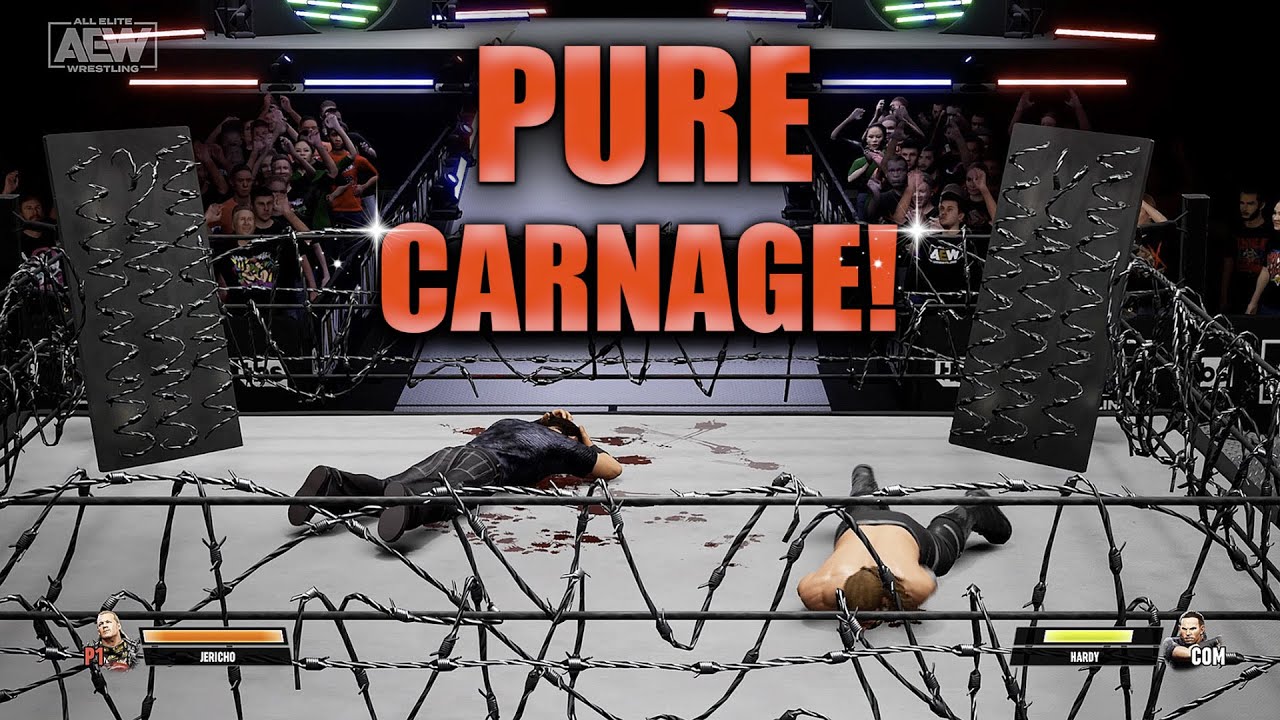 The EXPLODING Barbed Wire Death Match Is Insane! (AEW Fight Forever Is ...