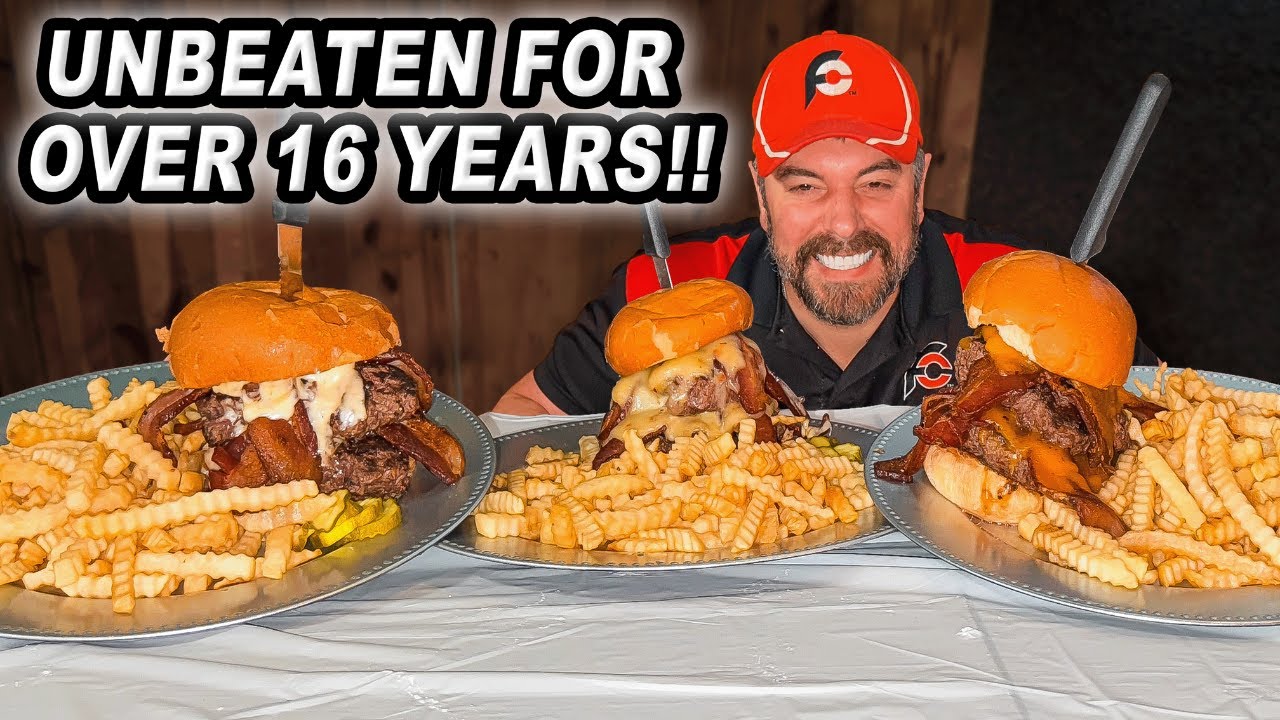 Nobody Has Beaten Hoppers’ Triple "Belt Buster" Burger Challenge in ...