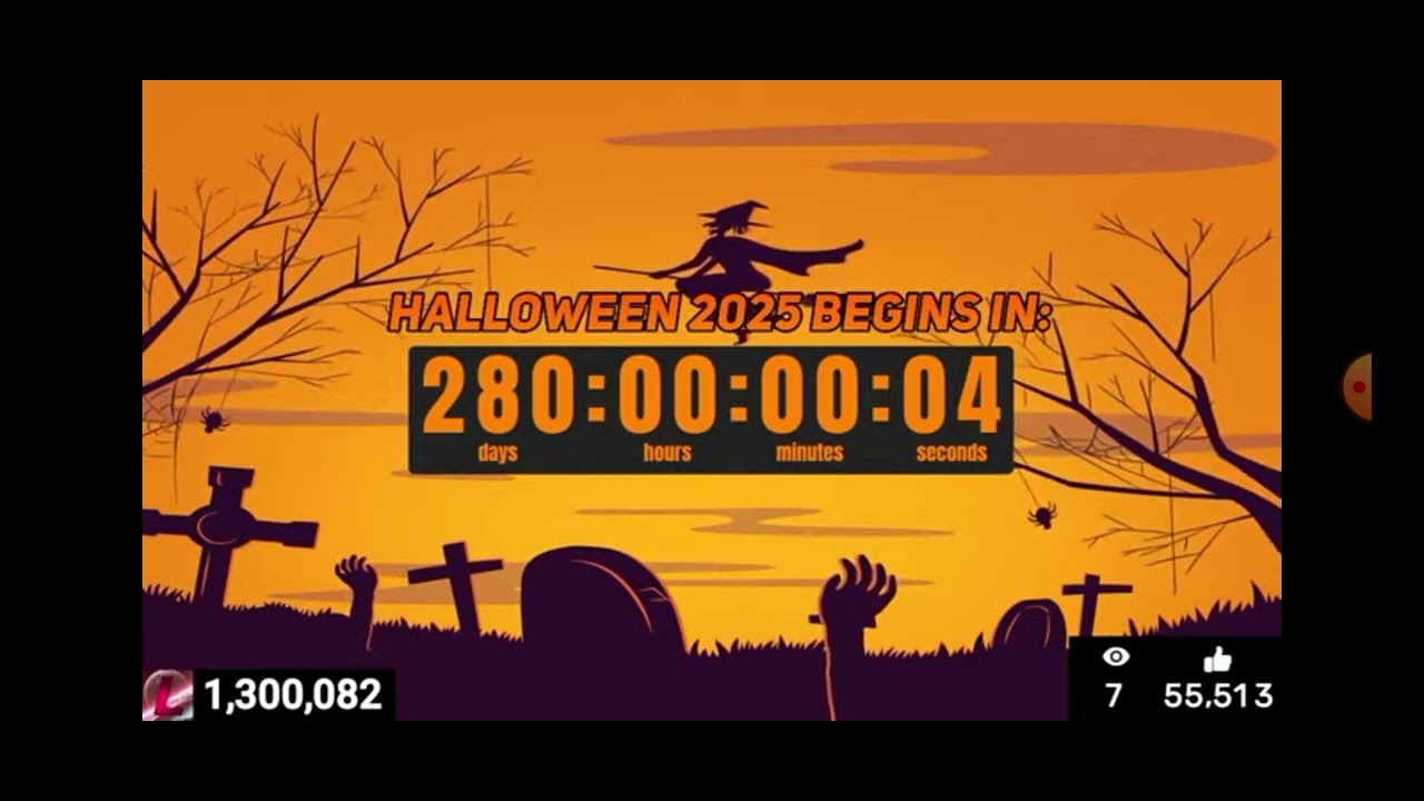 Halloween 2025 Countdown, 279 days left - YouTube