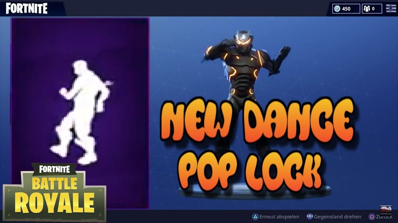 Fortnite NEW Dance Emote Pop Lock - YouTube