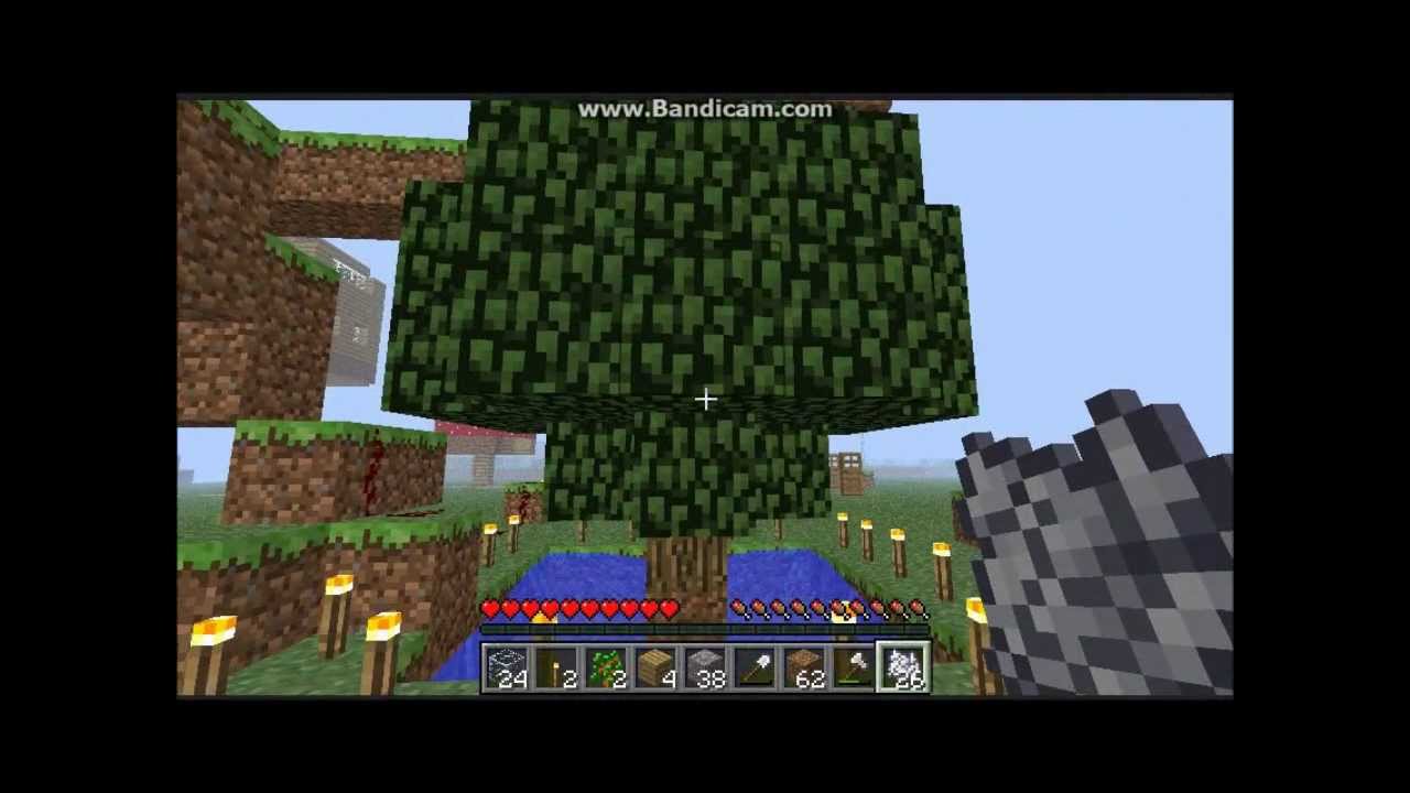 Minecraft Semi-Automated Tree Farm - YouTube