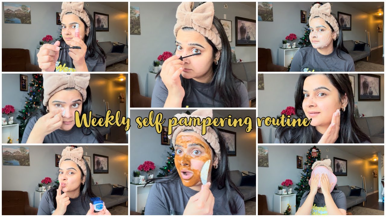 Weekly Self Pampering Routine💄|| Skincare Routine For Glowing Skin🥰 ...