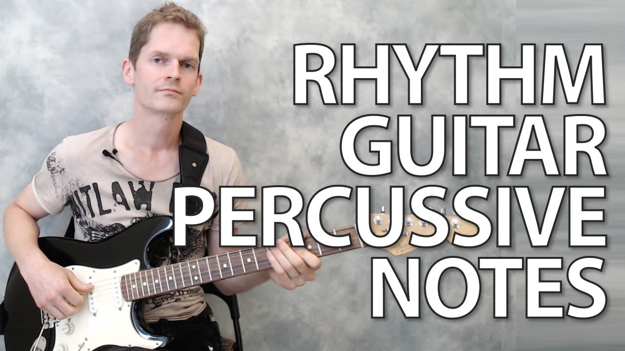 Percussive notes - rhythm guitar - YouTube