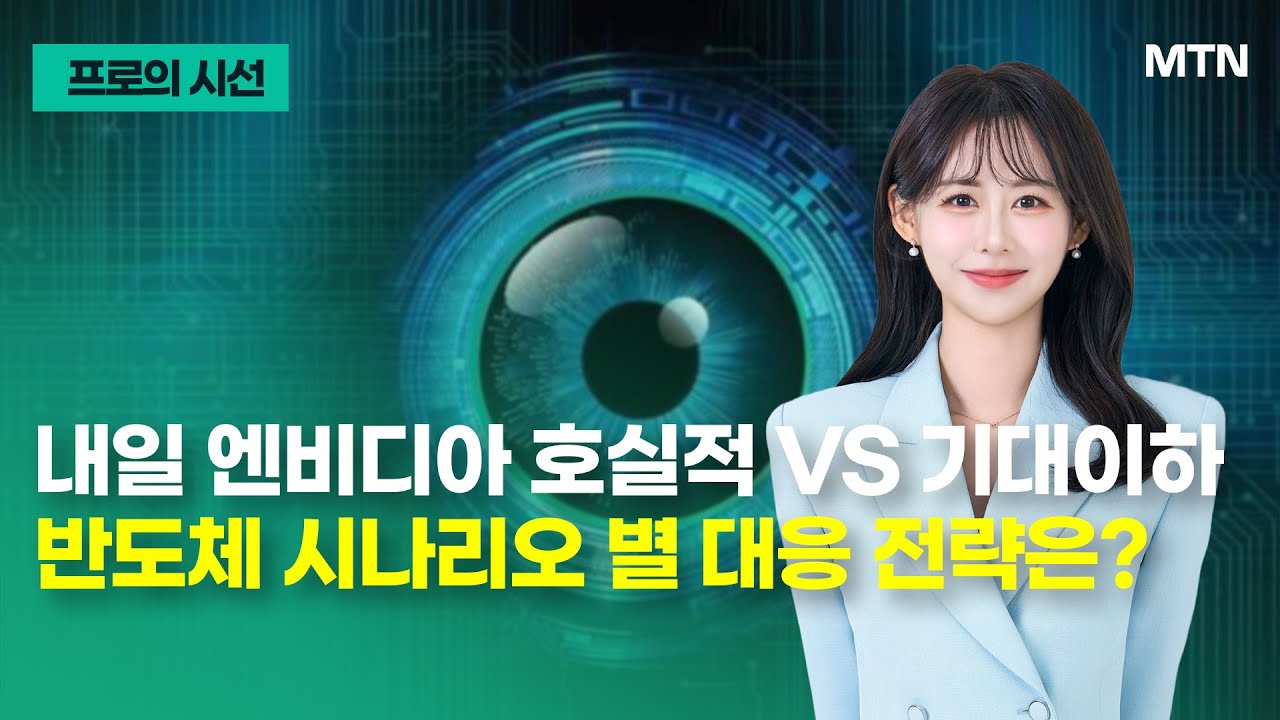 프로의 시선 내일 엔비디아 호실적 Vs 기대이하반도체 시나리오 별 대응 전략은 머니투데이방송 증시 증권 Youtube