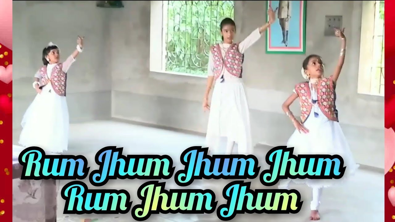 Rum jhum jhum jhum/Nazrul geeti/ Dance Coverd By Diya Kritika And Titli ...