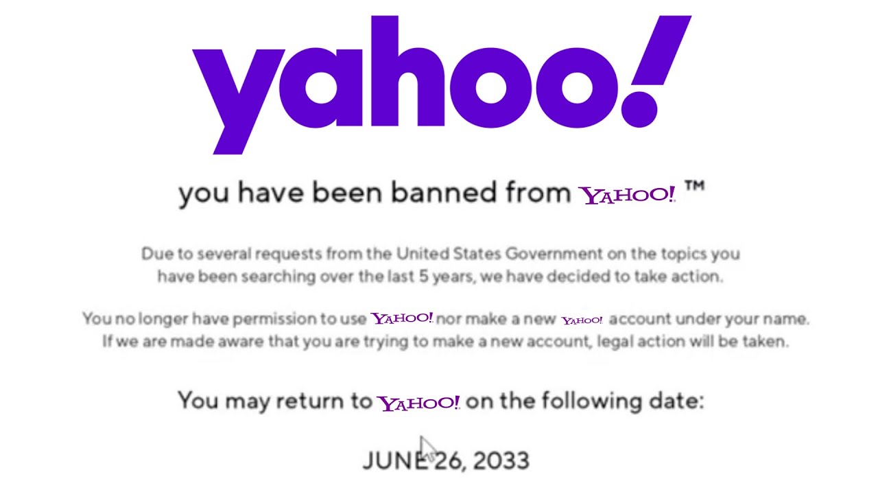 Yahoo Ban Speedrun (9.17 seconds) [NOT FAKE] - YouTube
