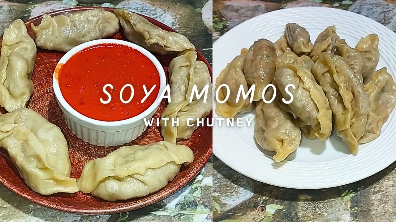 soya momos with chutney recipe//street style soya momos & momos chutney ...