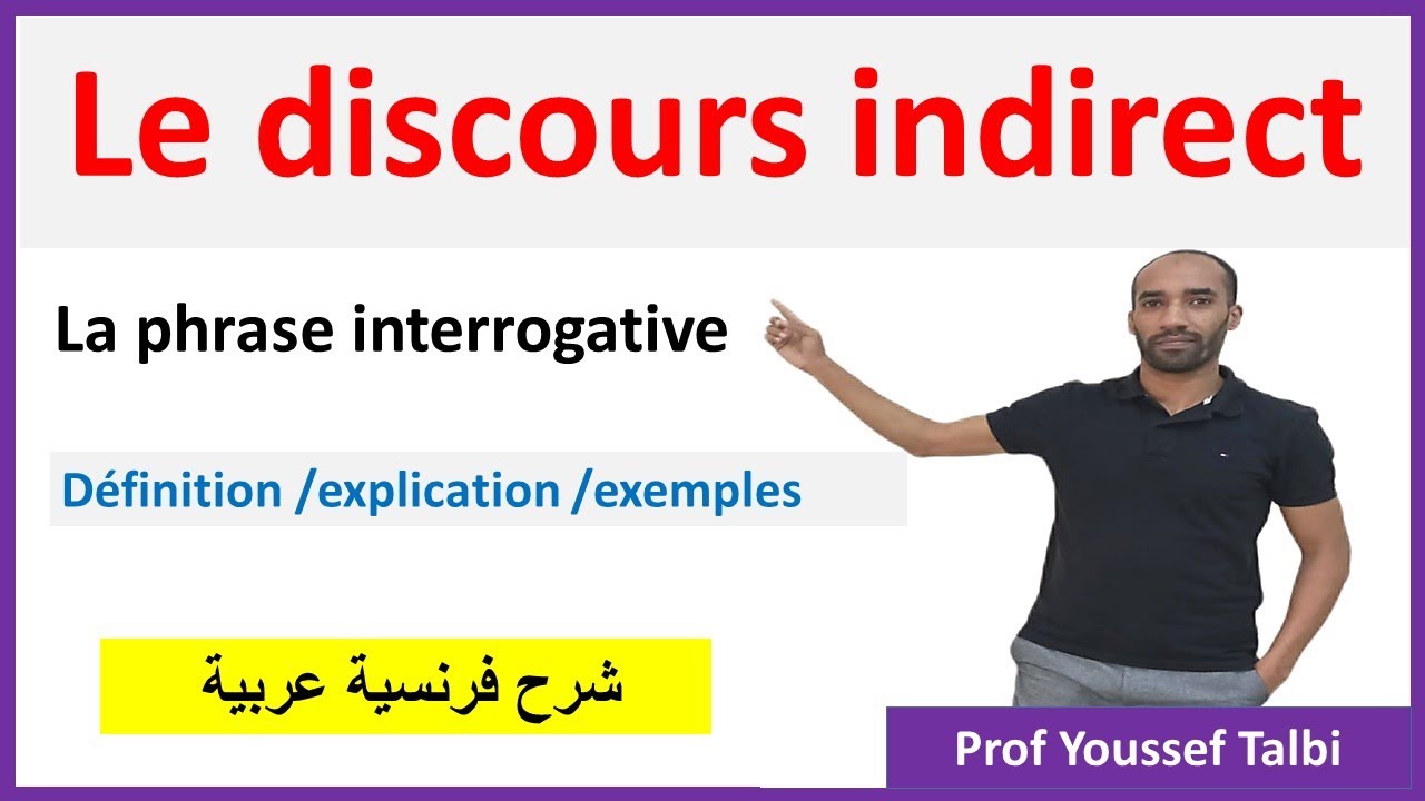 Le discours direct et le discours indirect : la phrase interrogative ...