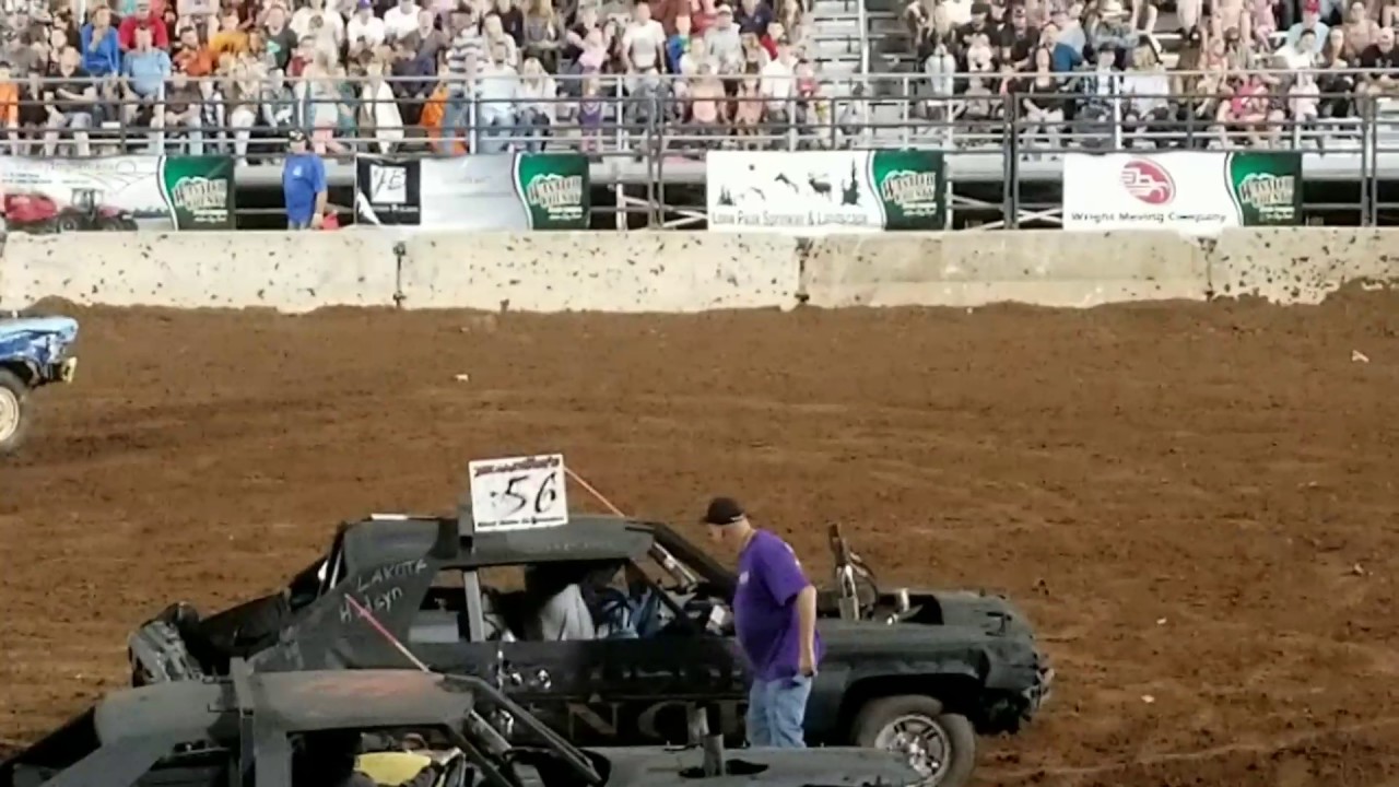 Heat 5 2017 Wasatch demolition derby - YouTube