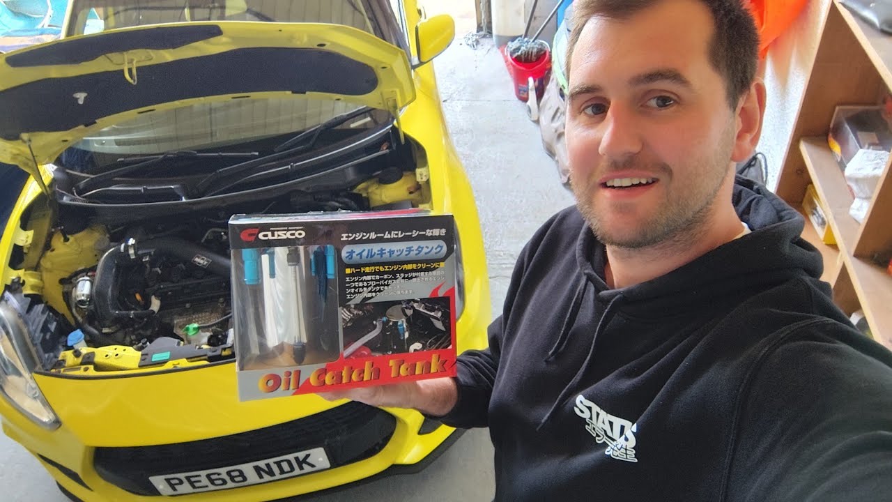 How to fit a Cusco oil catch tank to the ZC33S Suzuki Swift Sport - YouTube