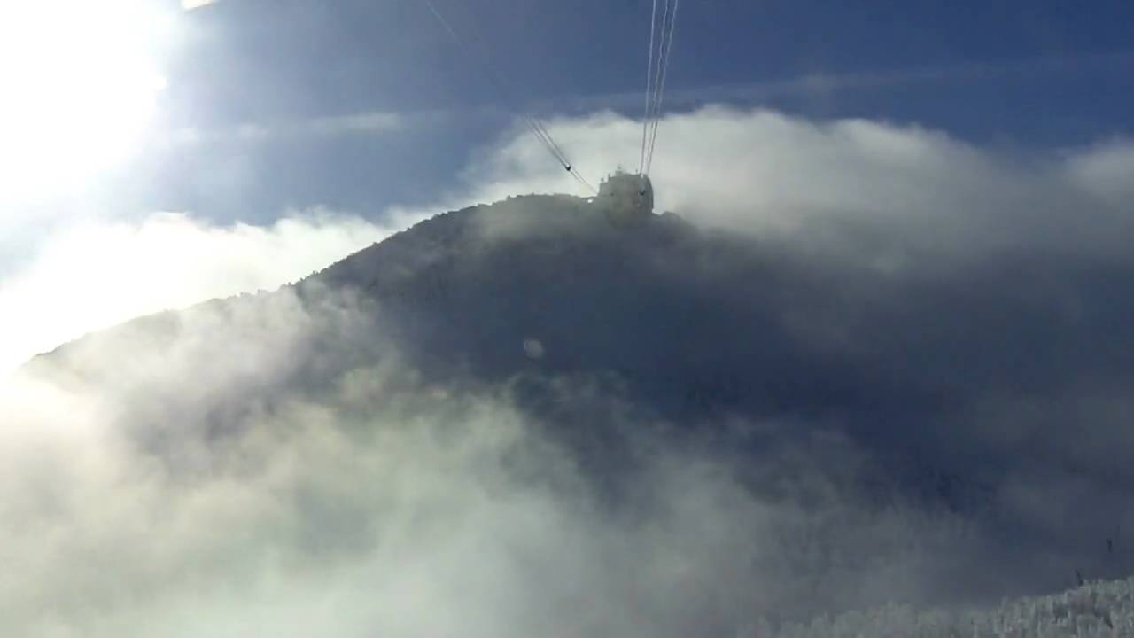 Riding up the Jay Peak Tram - YouTube