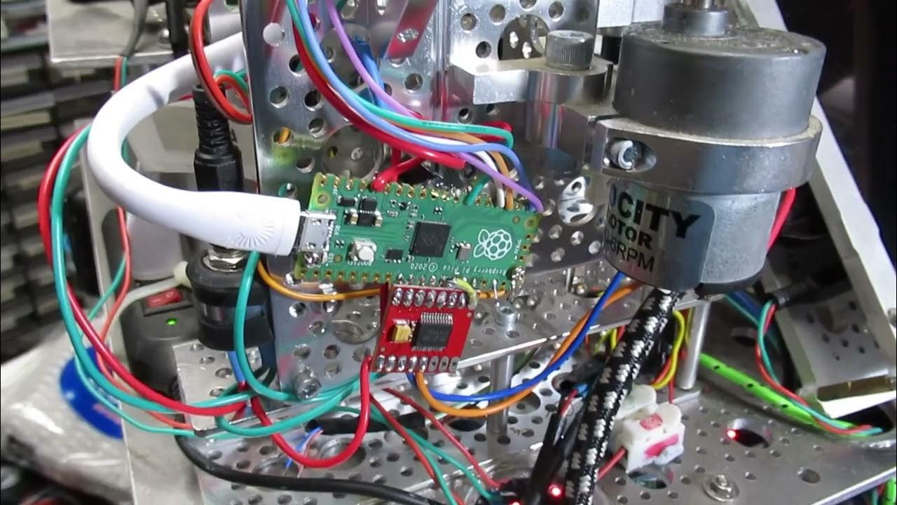Upgraded pan and tilt using Raspberry PI Pico, AMS AS5048A HAL effect rotary encoder, and ...