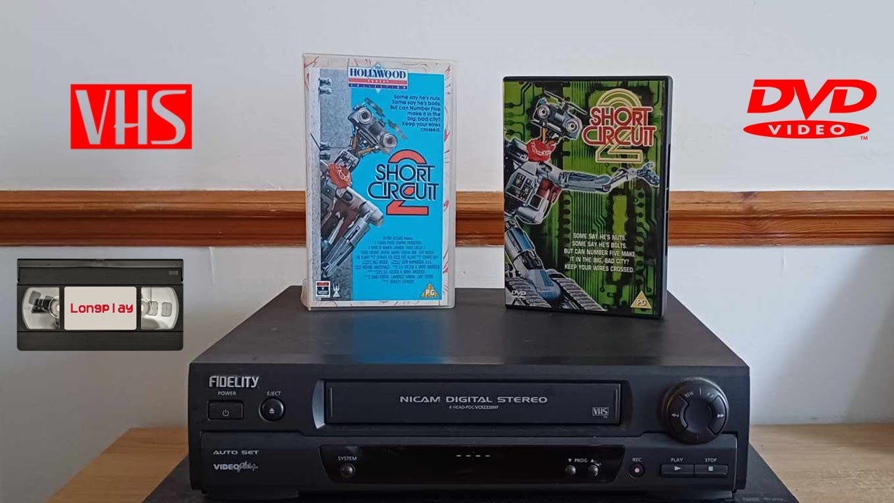 Short Circuit 2 VHS DVD Comparison - YouTube