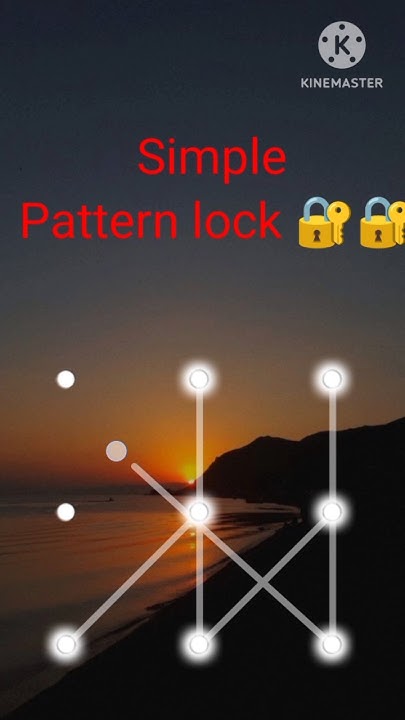 Simple pattern lock 🔐🔒🔒|| #phonelock #shortsfeed #shorts - YouTube