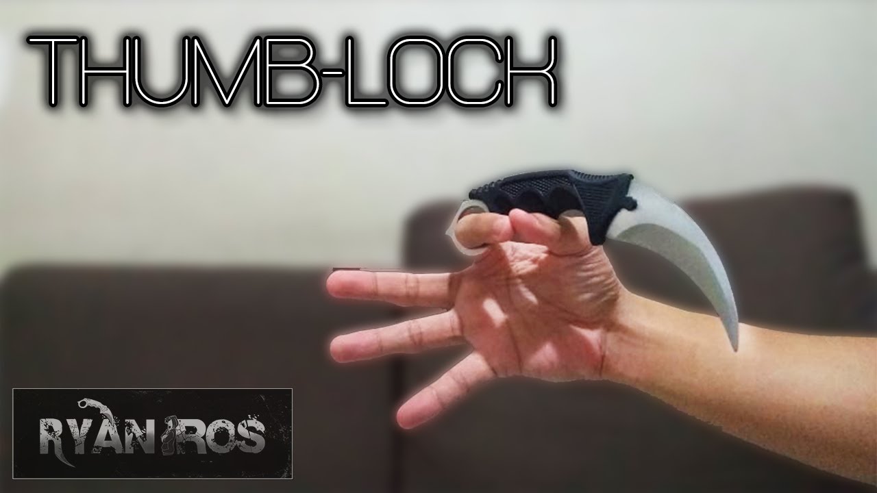 Karambit Tricks Tutorial - Thumb Lock - YouTube