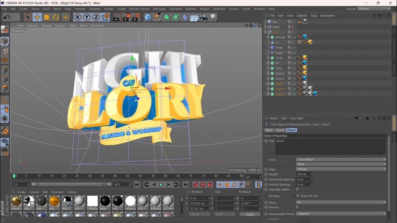 Free Cinema 4d 3d Text Template Free Download Youtube