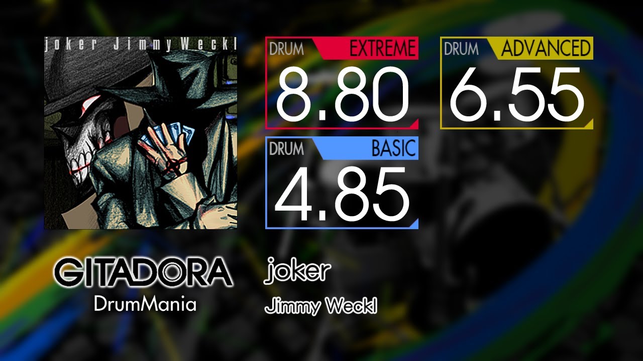 【GITADORA】 joker (EXTREME ~ BASIC) Drum - YouTube