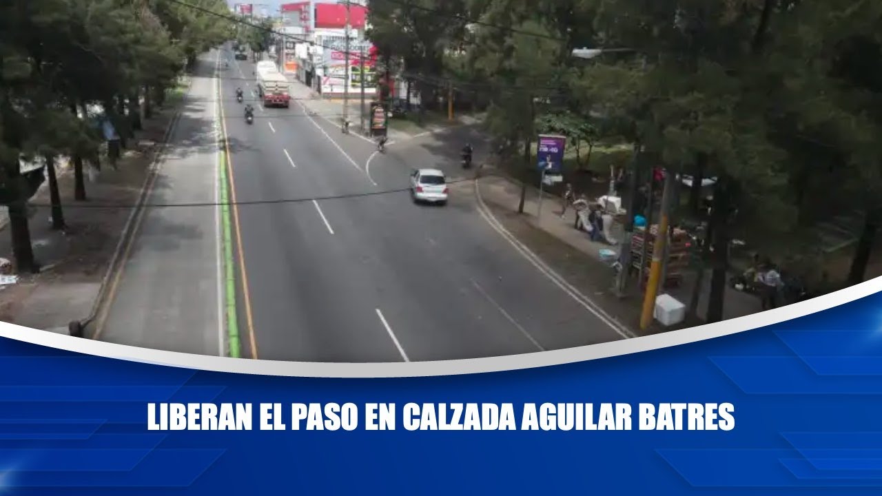 Liberan el paso en calzada Aguilar Batres - YouTube