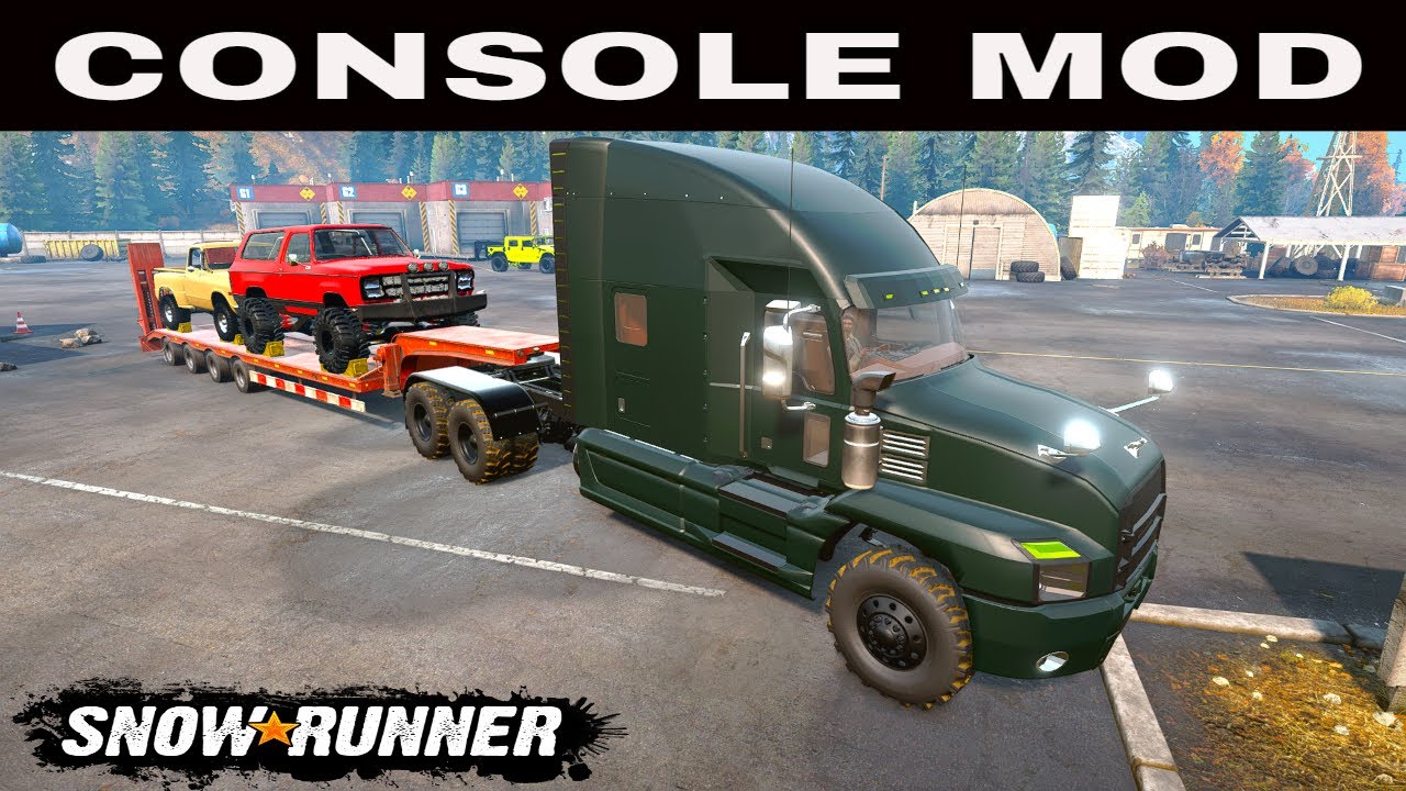 SnowRunner New Truck Mod Crazys Thor (Mack Anthem) console mods - YouTube