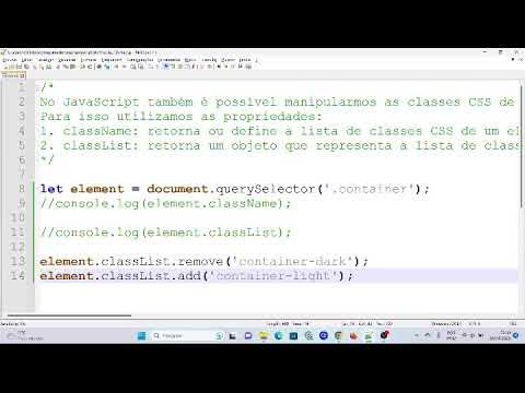 JavaScript DOM: Aula #13 - Manipulando o atributo class - YouTube