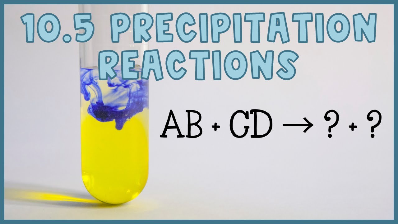 Predicting Products of Precipitation Reactions - YouTube