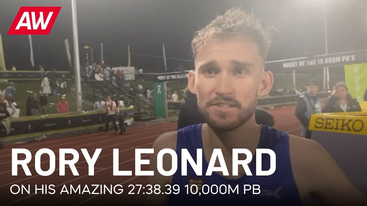 Rory Leonard on his huge personal best of 27:38.39 at Night of the 10 ...