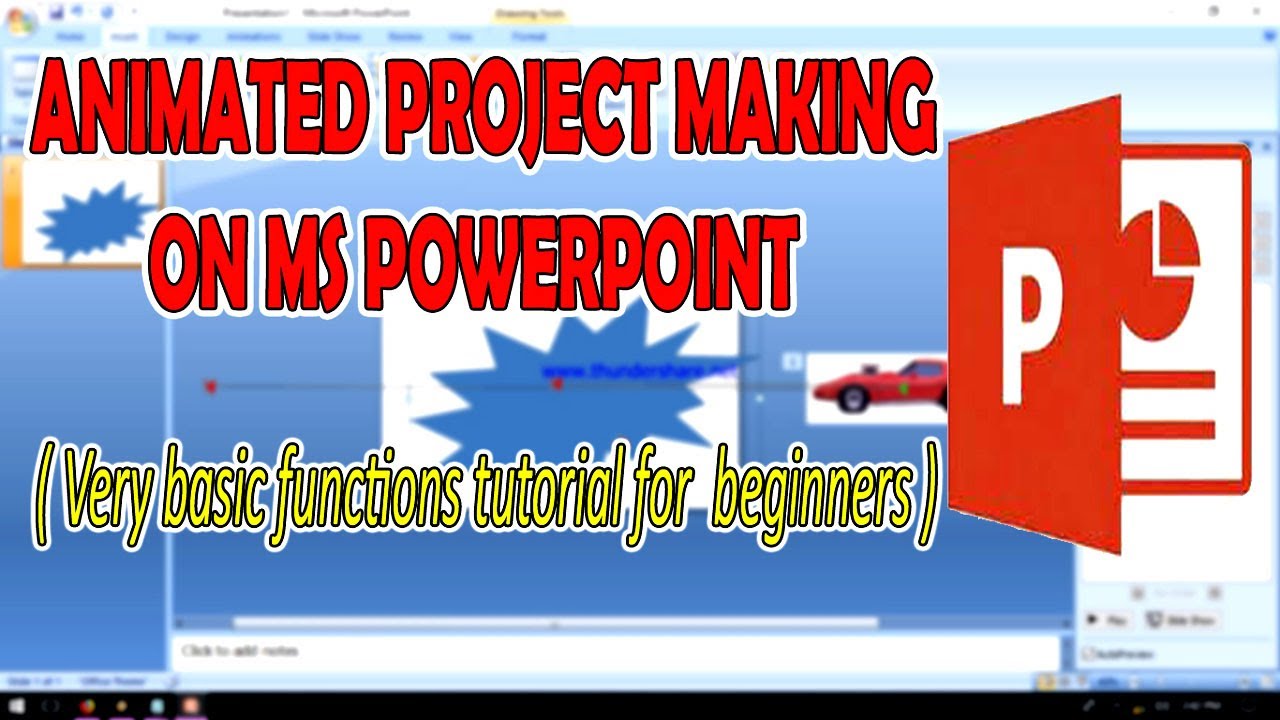 Animated Project making on #MicrosoftPowerpoint , Very #BasicFunctions ...