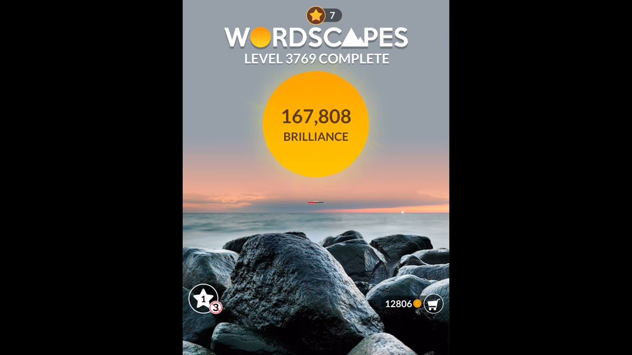 Wordscapes Level 3769 Answers - YouTube