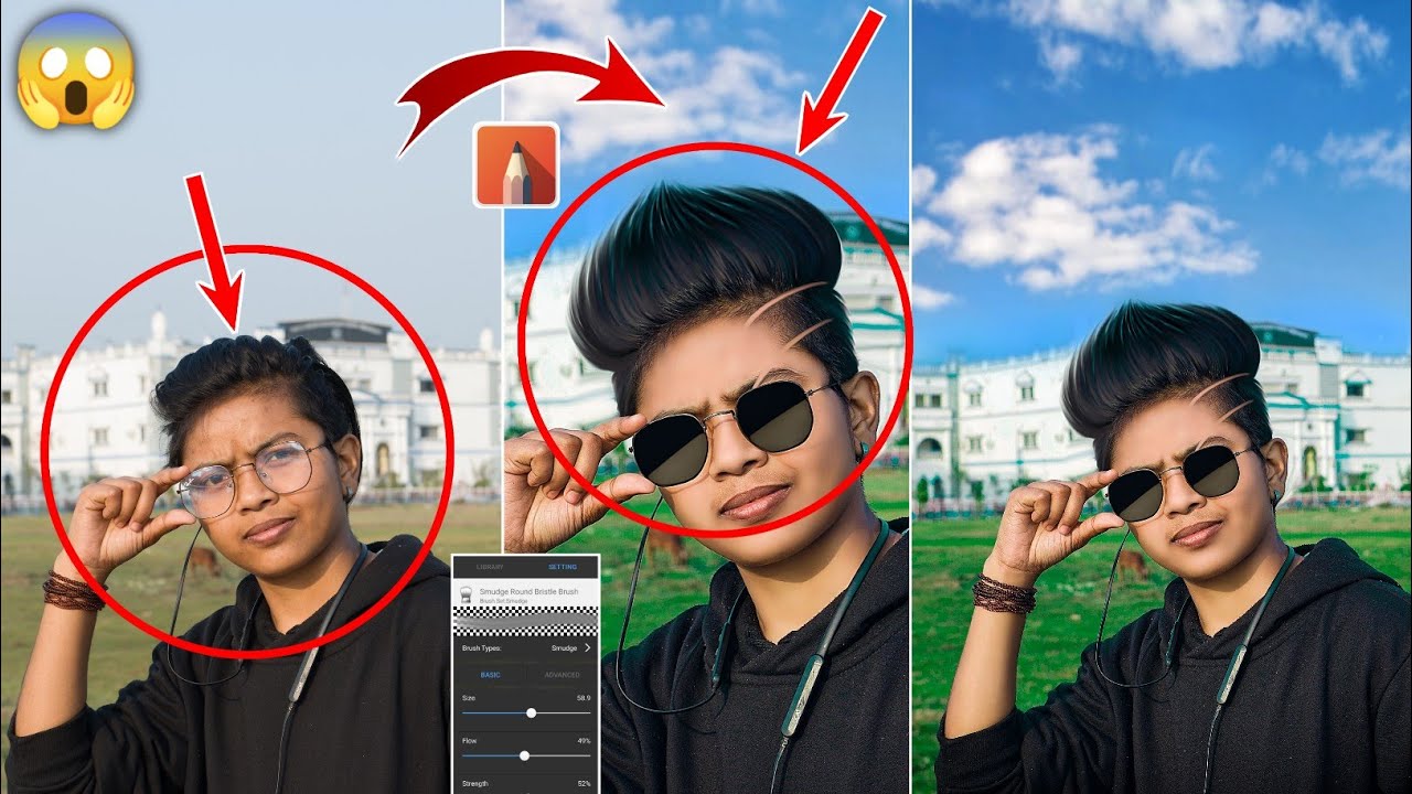 Autodesk Hair Editing Step by Step || Sketchbook hair Editing ...