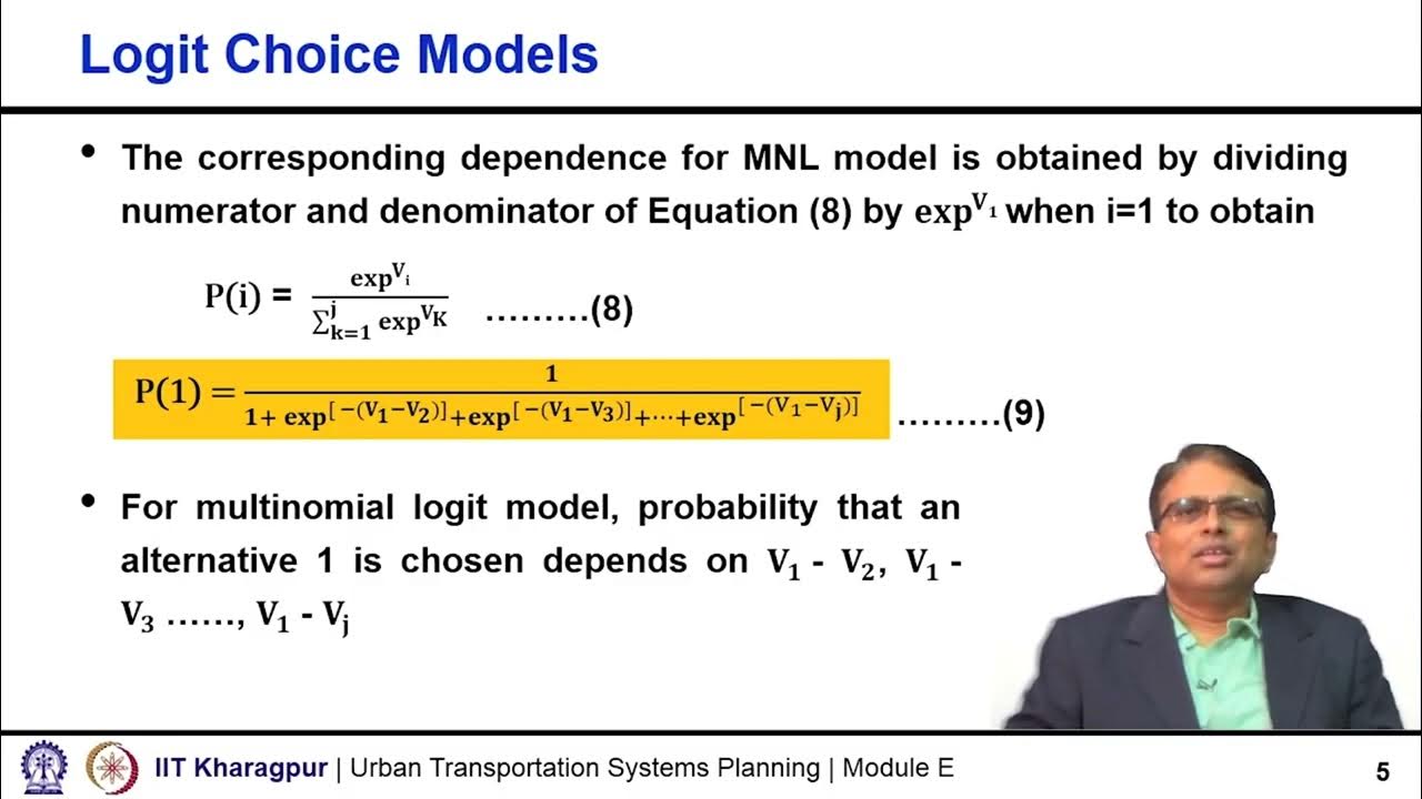 Lecture 38: Logit Choice Models - II - YouTube