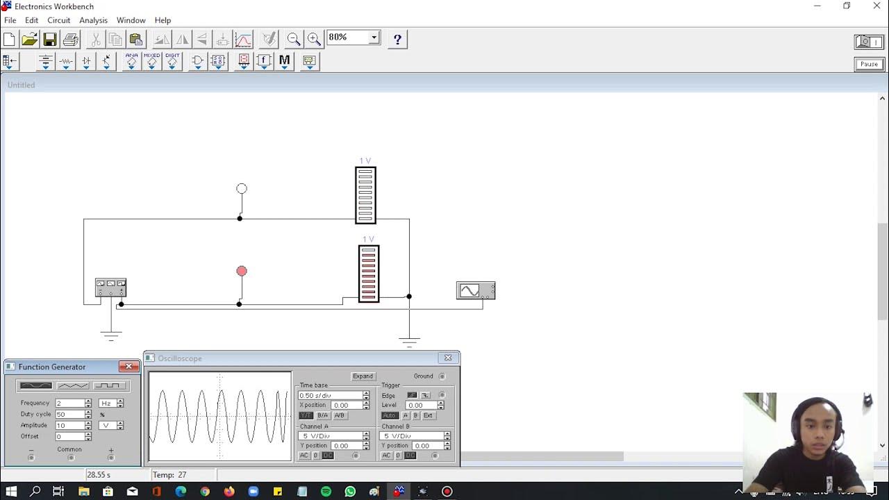 Simulasi Rangkaian Dan Pengukuran Pada Aplikasi Ewb Electronics Workbench Youtube Xxx Porn Sex