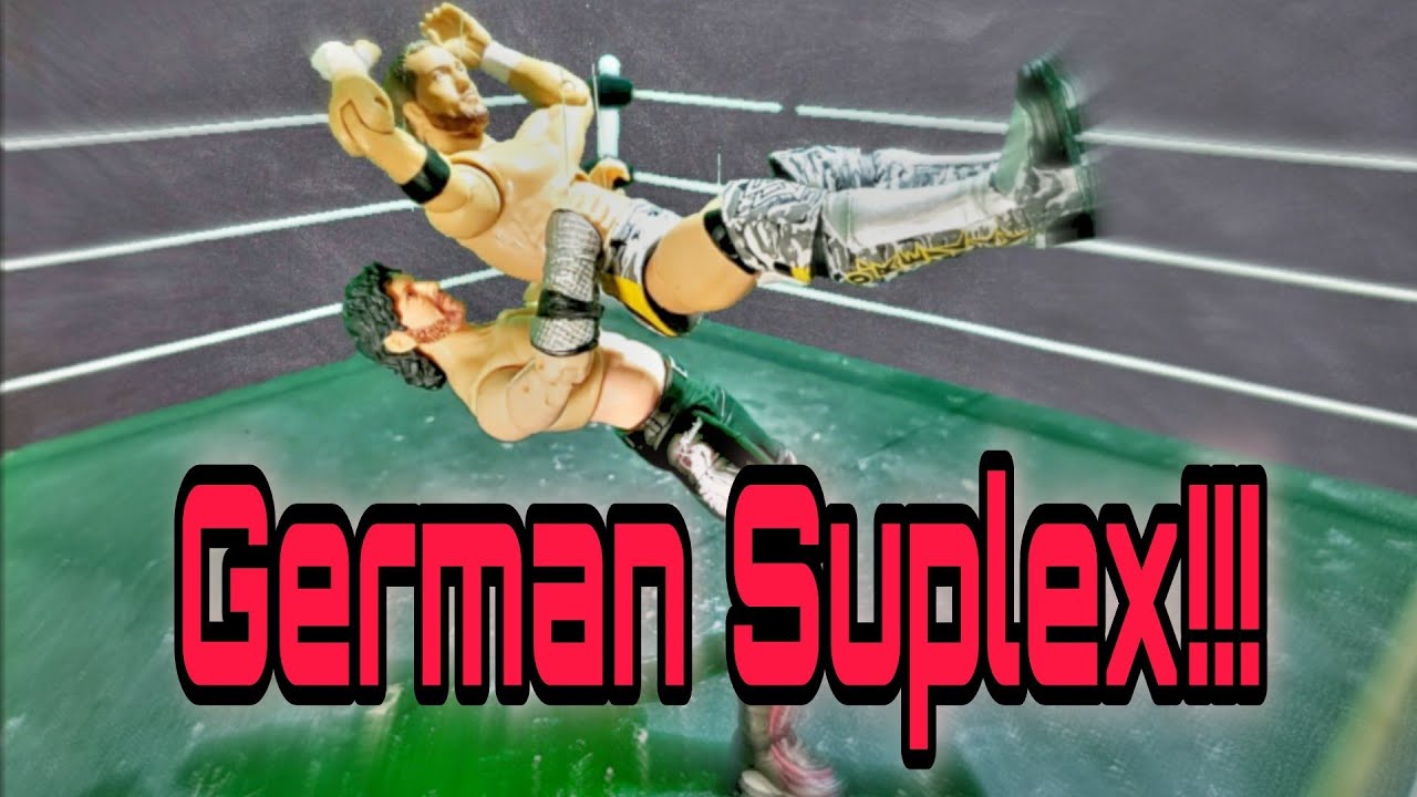 WWE Stop Motion - Superkick into German Suplex!! - YouTube