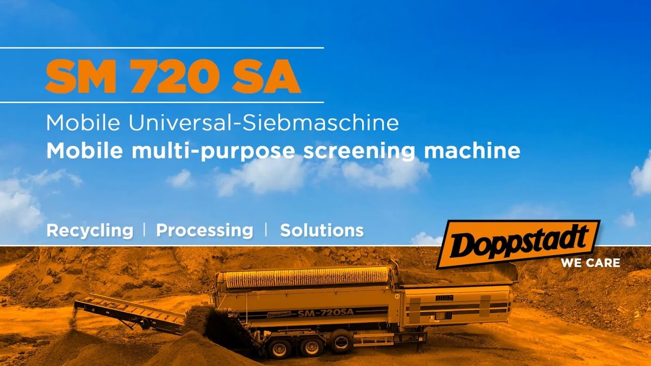 Doppstadt SM 720 SA Plus - Die neue mobile Universal-Siebmaschine - YouTube