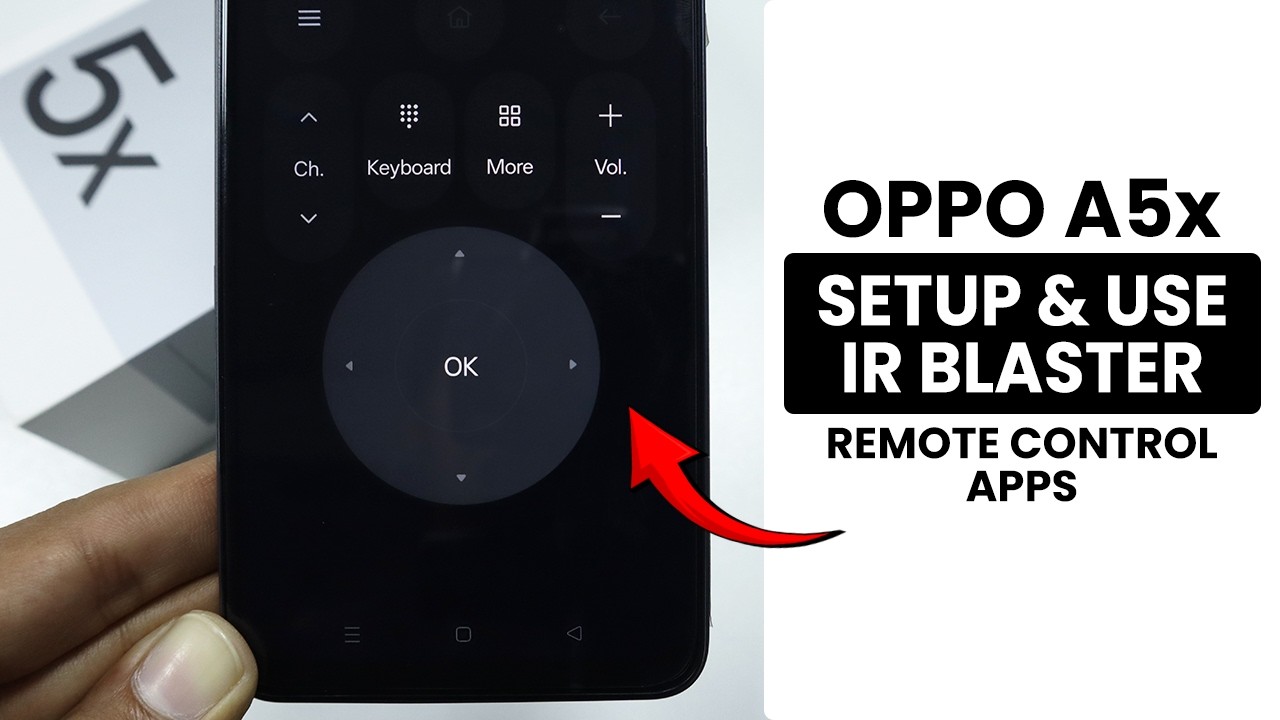 How to Setup & Use IR Blaster in Oppo A5x - Remote Control Apps - YouTube