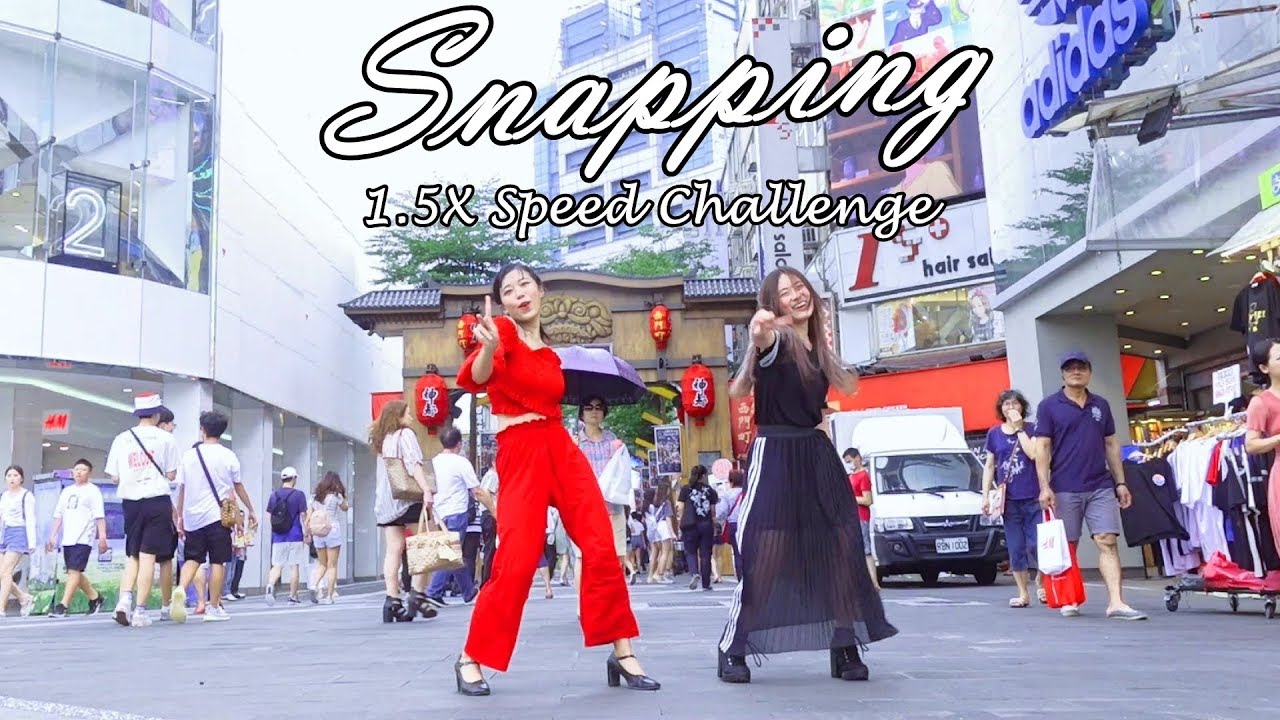 청하 (CHUNG HA) - Snapping 1.5X Speed Challenge in public(ft. Lauren柔安 ...