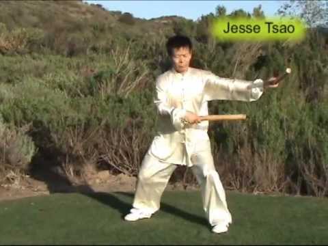 Tai Chi Double Bang/baton in Taiji Form 24 - YouTube
