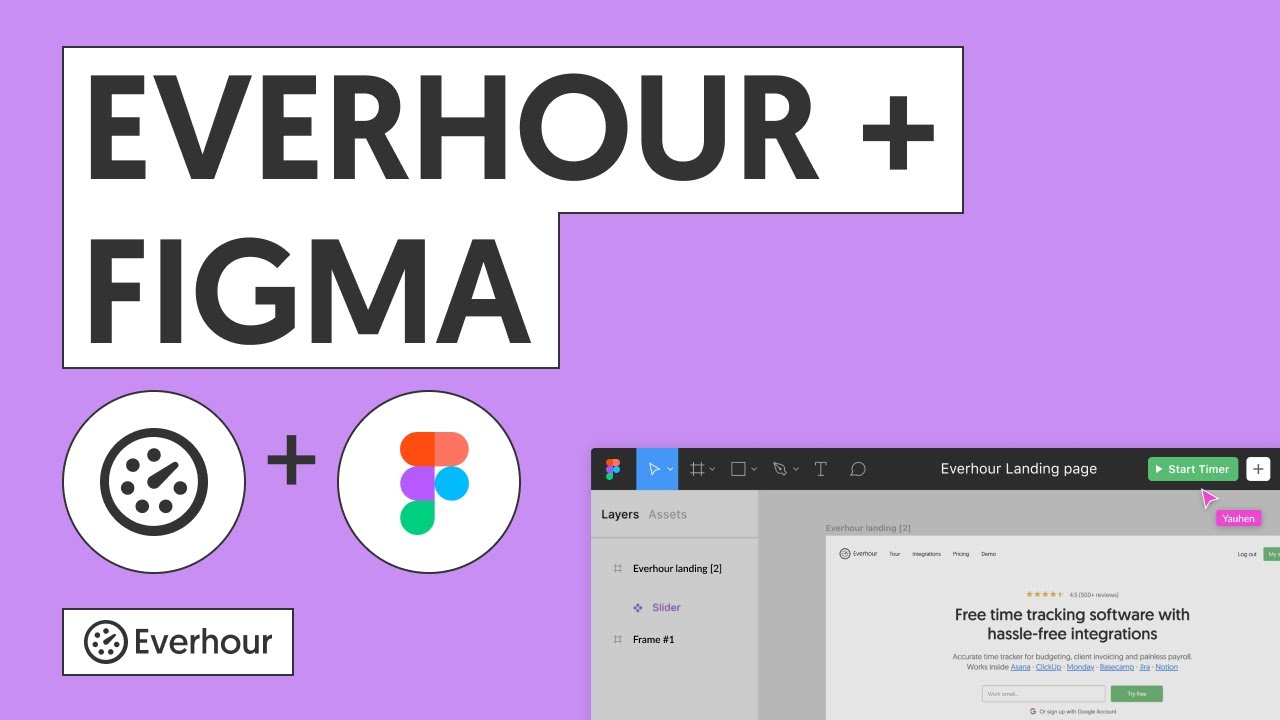 Figma Time Tracking Integration | Everhour - YouTube