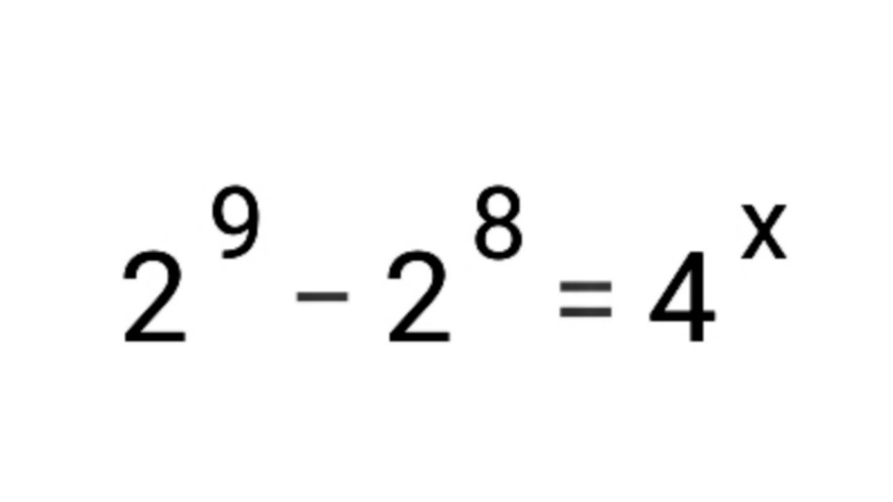 A nice exponential problem - YouTube