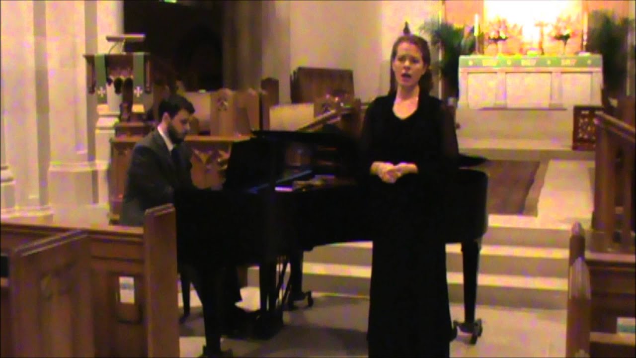 Soprano, Elizabeth Ducey Moss sings three spirituals accompanied by ...