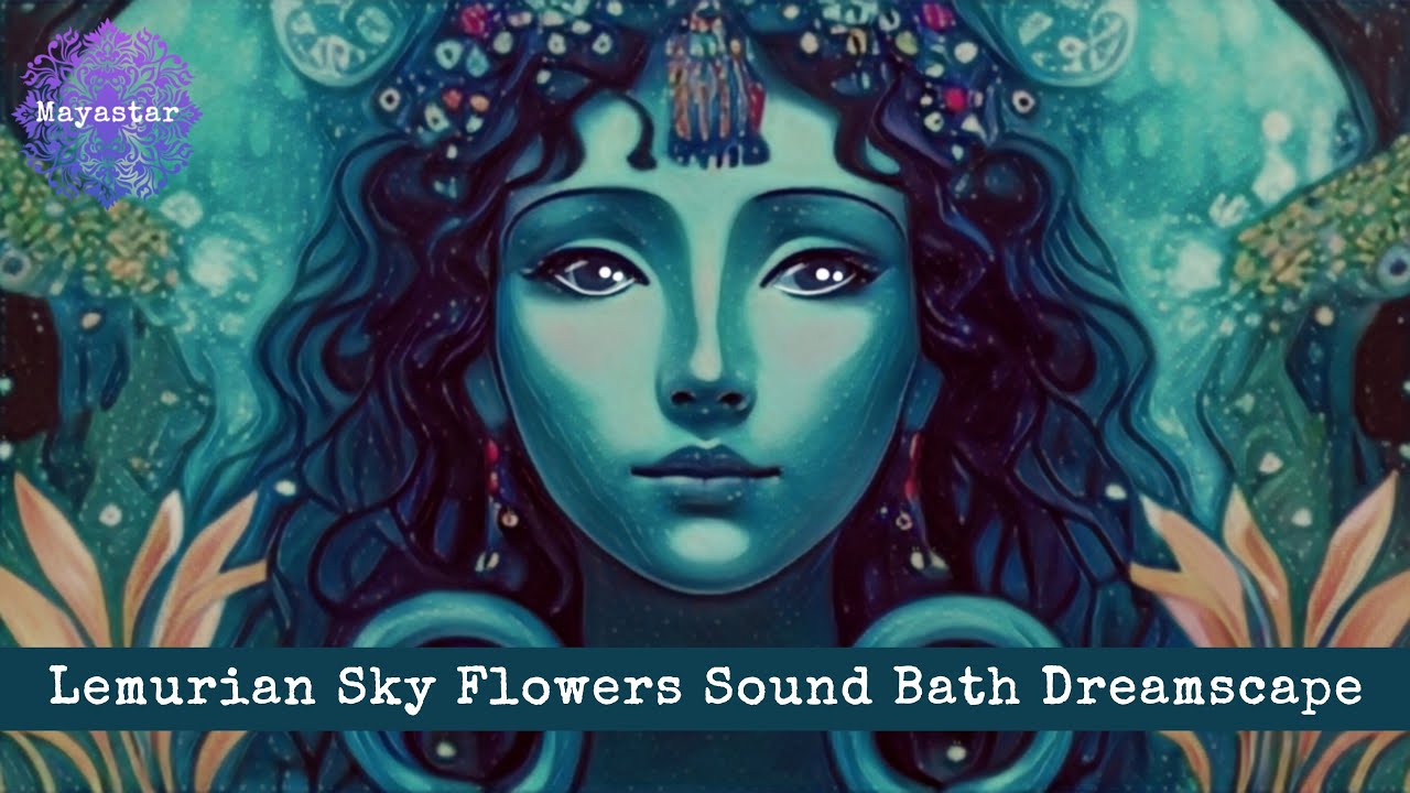 Lemurian Sky Flowers Sound Bath Meditation Music Ambient Harp Dreamscape 5D Healing Light-Codes ...