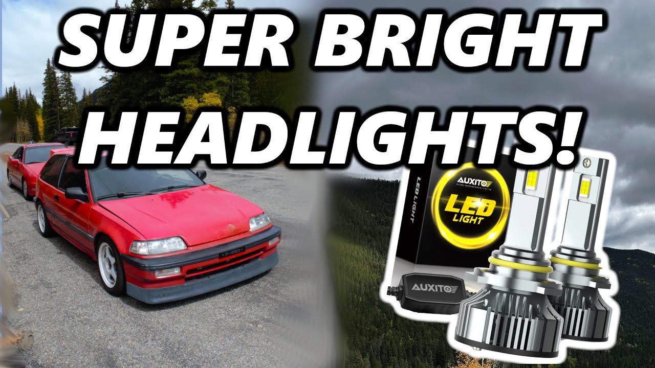 AUXITO LED Headlights - EF Hatchback - 89 Civic Si - YouTube