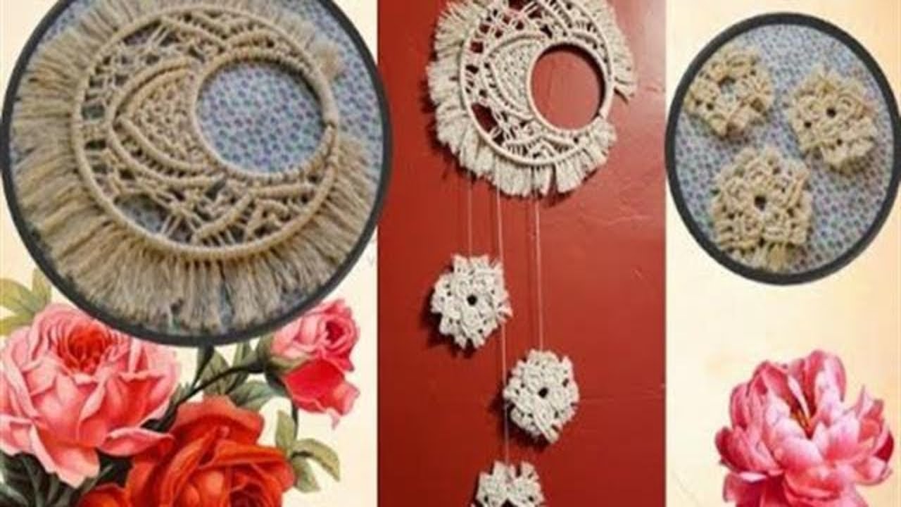 Macramé Moon and Stars | DIY Wall Hanging | Handmade Gift | Macramé ...