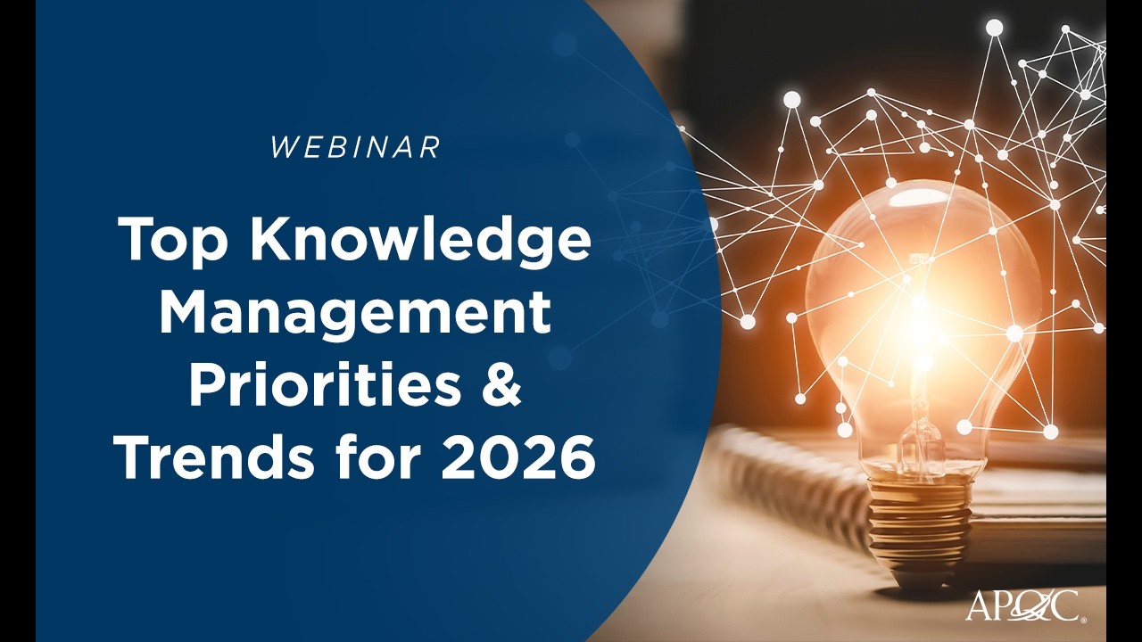 Top Knowledge Management Priorities & Trends for 2026 - YouTube