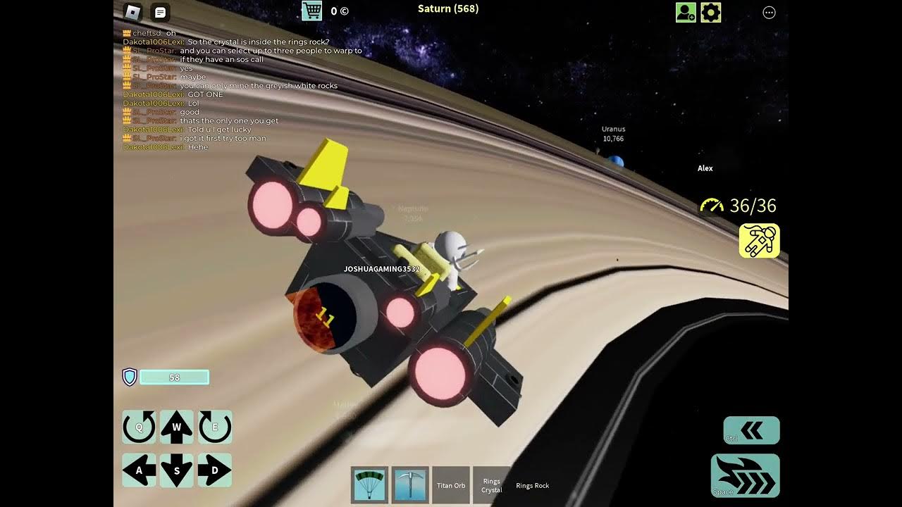 Visiting Titan and Saturn in The Space Simulator Roblox - YouTube