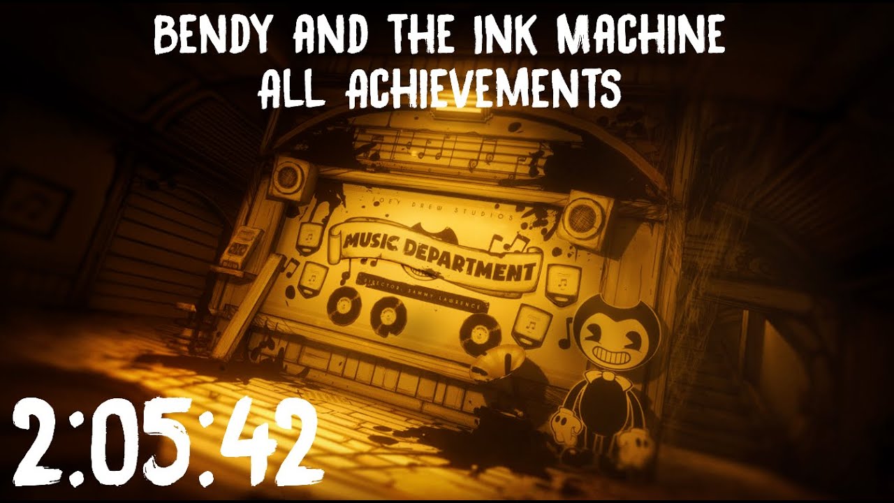 Bendy and the Ink Machine All Achievements in 2:05:42 (World Record ...
