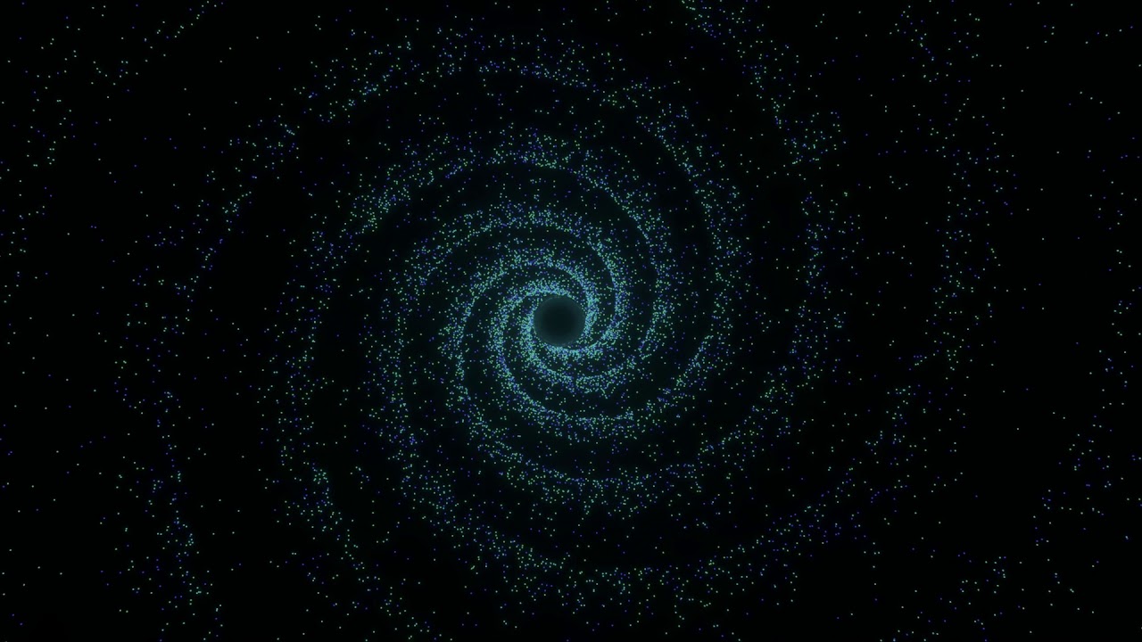Particles animation - Black hole, top view - YouTube