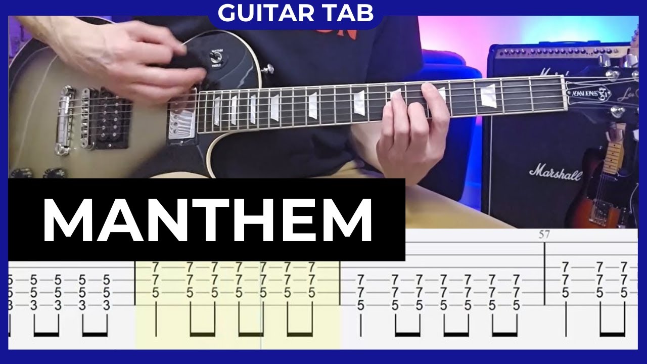 BOUNCING SOULS - Manthem - Guitar Cover with Guitar Tabs - YouTube
