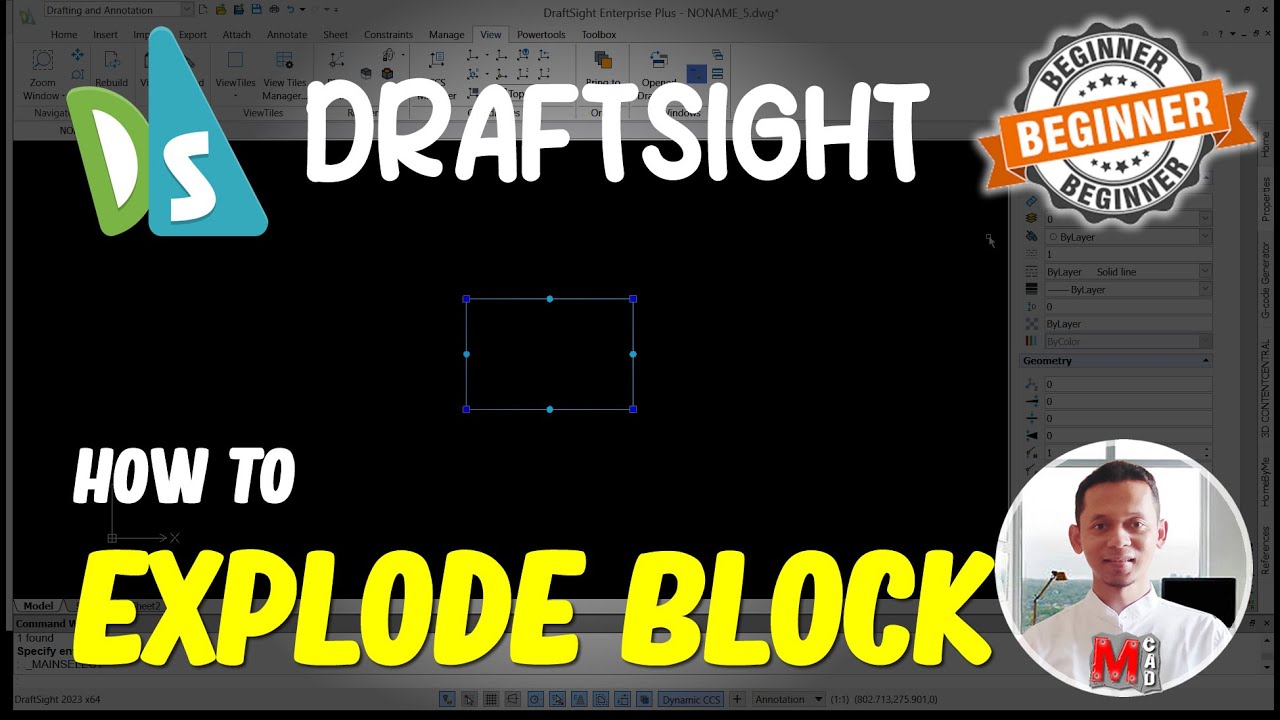 Draftsight How To Explode Block YouTube Draftsight How To Explode Block YouTube